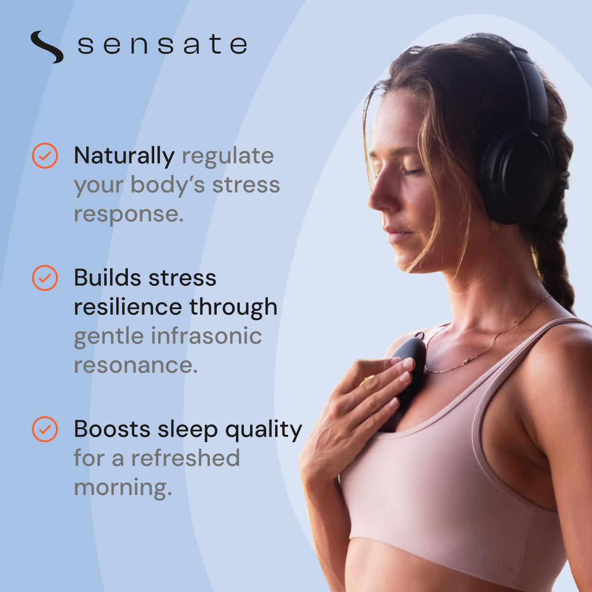 Sensate Original Vagus Nerve Toning Device | Sensate